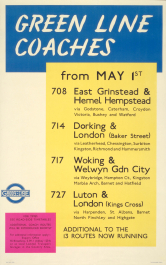 Green line coaches, by Beath (John M Fleming), 1946