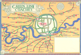 Green Line coaches, by John Dixon, 1931