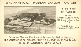 Walthamstow, modern daylight factory, artist unknown, 1927
