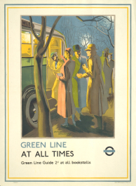 Green Line at all times, by Percy Drake Brookshaw, 1936