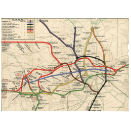 Underground Map issued 1908