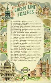 Green line coaches, by Wiseman, 1946