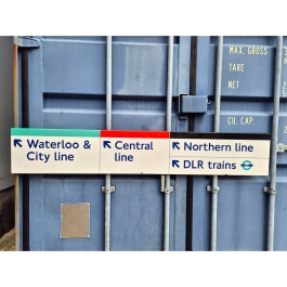 Waterloo and City line - Central line - Northern line - DLR Trains Sign ...