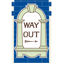 Euston Station Way Out Poster Right